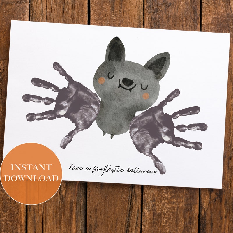 Halloween Handprint Craft - Etsy