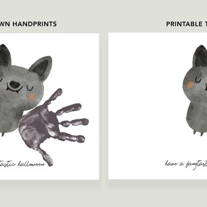 Halloween Bat Handprint Craft | Halloween Handprint Art | Baby Toddler ...