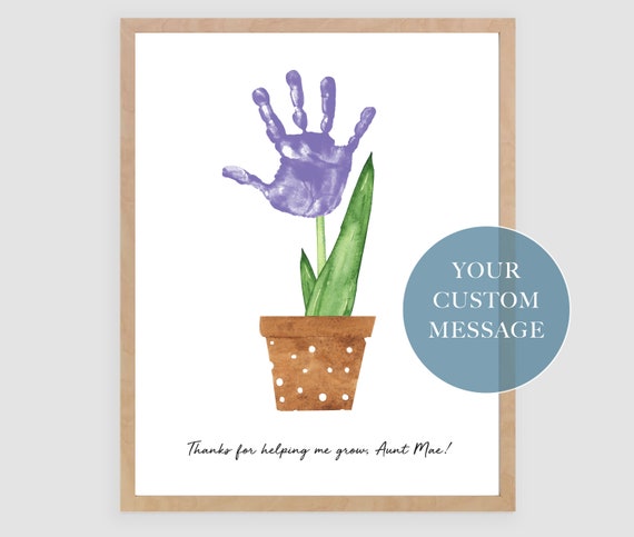 Handprint Flower Pot