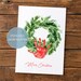 Merry Christmas Holiday Wreath Hand Print Craft Art | Baby Toddler ...