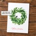 Merry Christmas Holiday Wreath Hand Print Craft Art | Baby Toddler ...