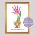 Thank You for Helping Me Grow Handprint Craft Art | 1 Flower Hand ...