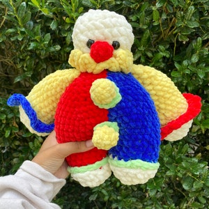Clown Amigurumi Handmade Plush Handcrafted Clowncore/kidcore Plushy ...