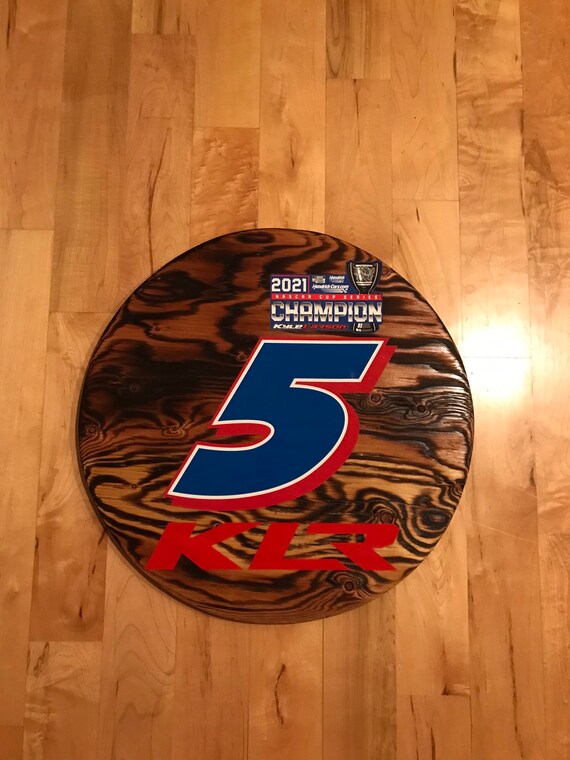 NASCAR Champion Kyle Larson Red KLR 5 Burned Wood Sign - Etsy