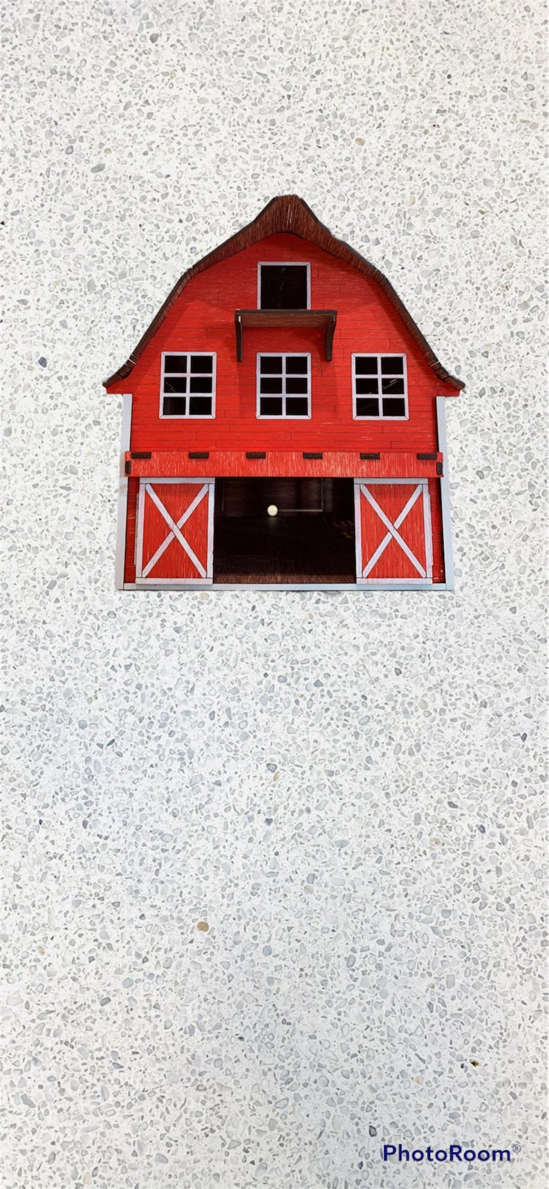 Wooden Toy Barn, Pretend Play Barn, Barn With Silo, Montessori - Etsy