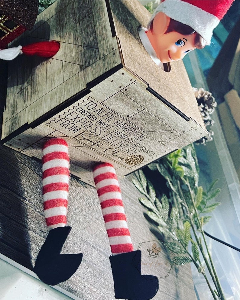Elf Travel Box Santa Shipped the Elf Elf Surprise Box Elf Arrival - Etsy