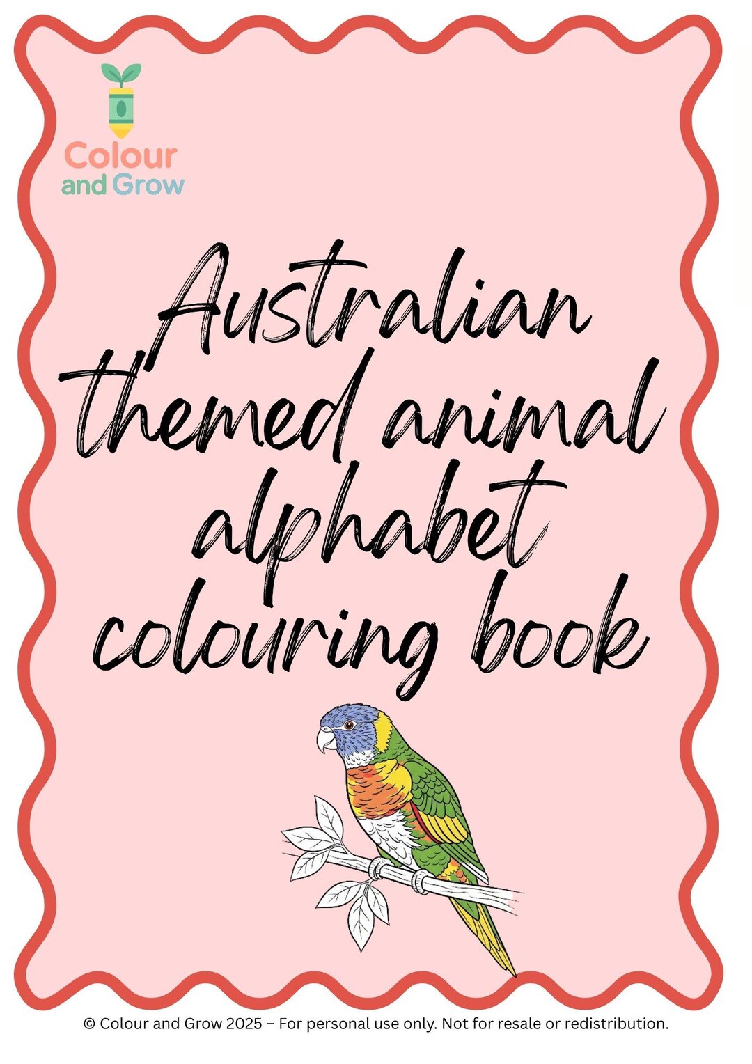 Australian Animal Alphabet Colouring Book | 26 A–Z Pages | Educational ...