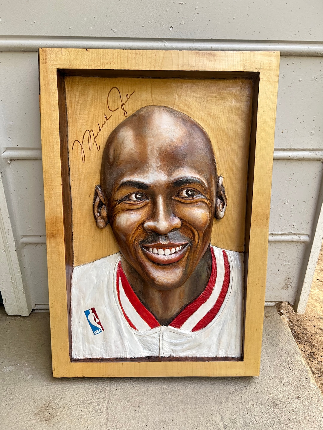 Hand Carved Michael Jordan Portrait - Etsy