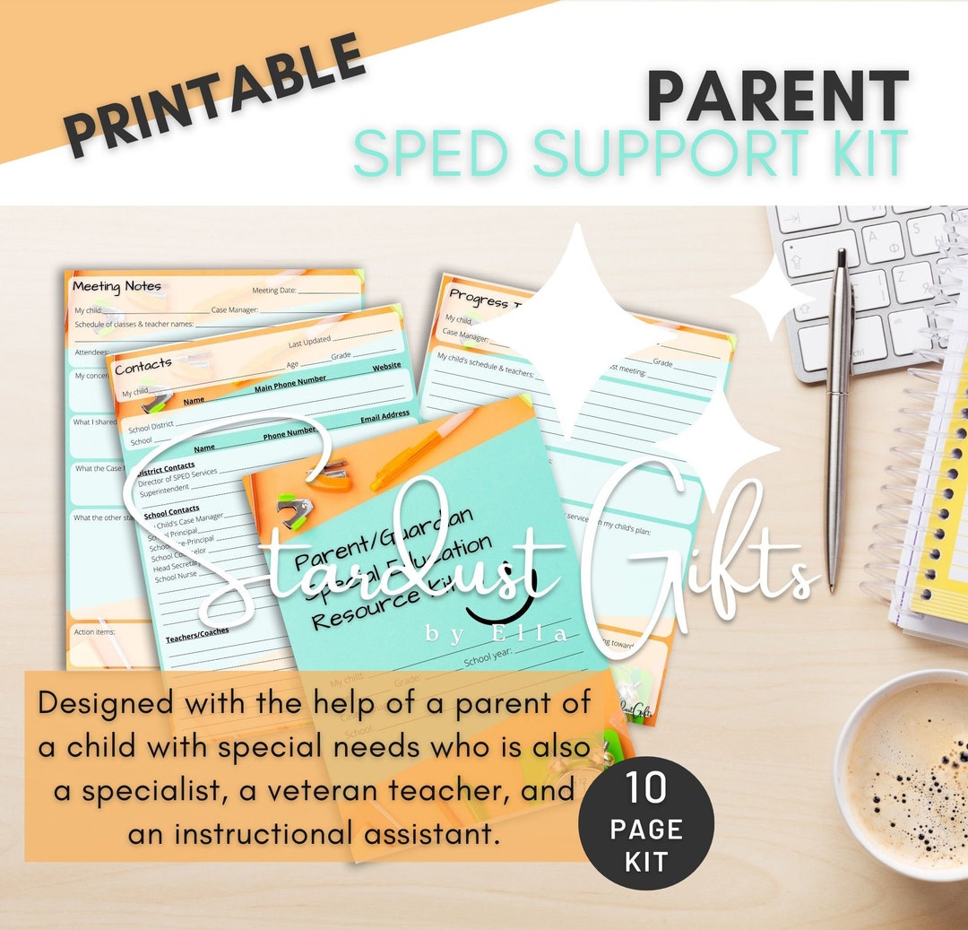 PRINTABLE Parent Special Education Support Kit Back to - Etsy
