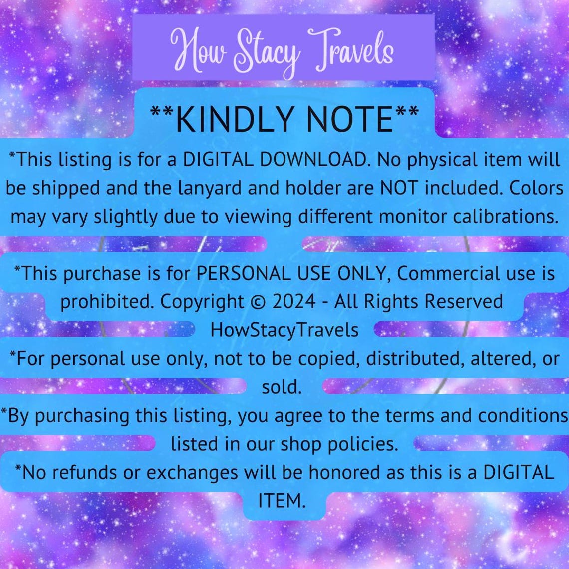 Universal Epic Universe Printable Lanyard | Portal Navigator Map & Ride ...