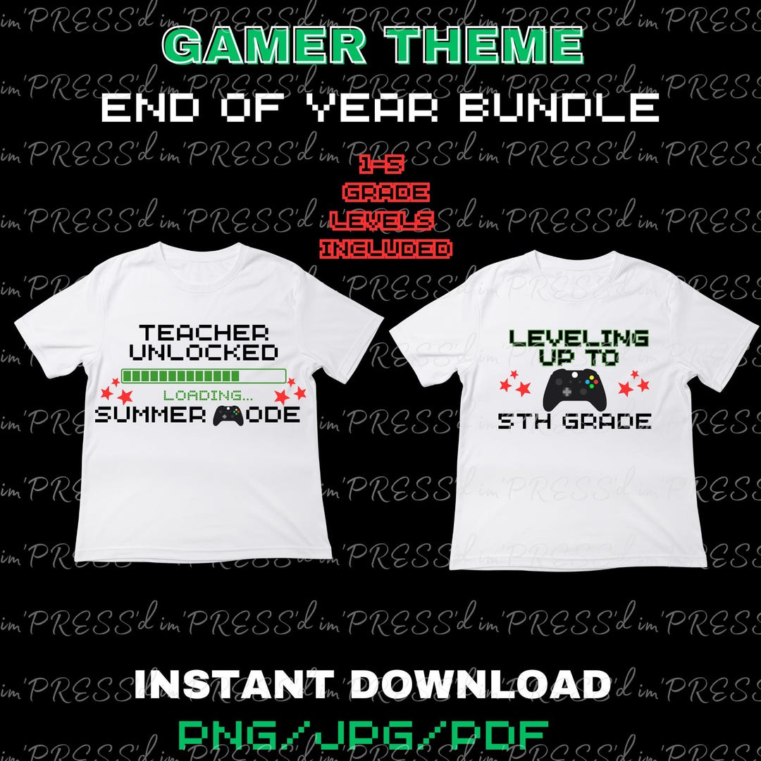 Level up Shirt Bundle – Gamer Teacher + Student Matching Shirts - Etsy
