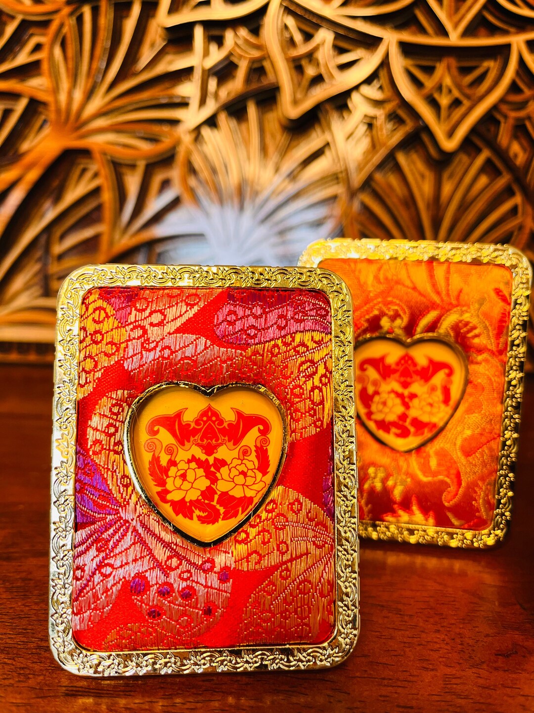 Vintage Oriental Heart Photo Frames - Etsy