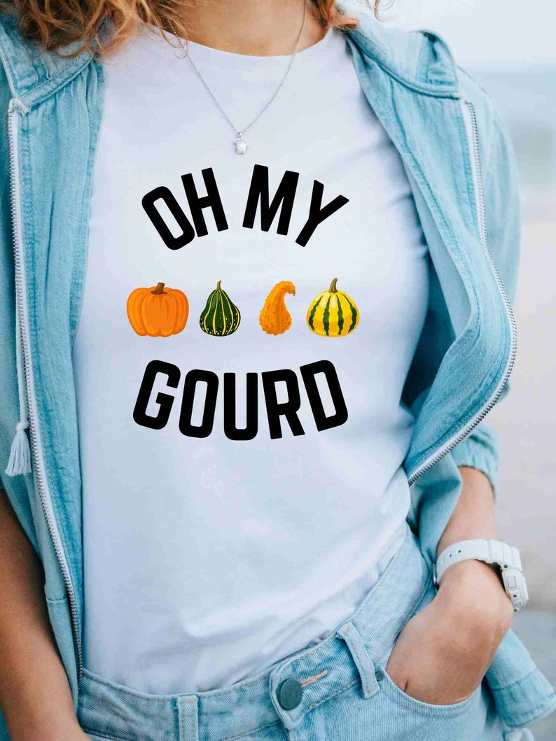 Oh My GOURD Colorful Fall Design for Light Background PNG SUBLIMATION ...
