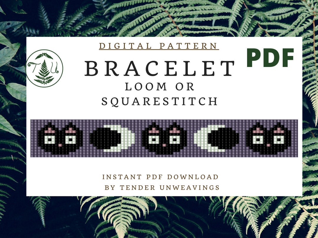 Cat Loom Pattern, Beading Pattern, Loom Pattern, Cat Bracelet, Bracelet ...