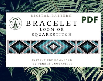 Luna Moth Loom Pattern, Beading Pattern, Loom Pattern, Beaded Bracelet ...