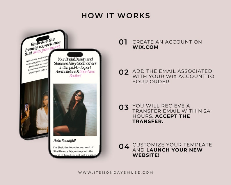 Wix Website Template for Beauty Brand or Salon, Makeup Artist ...