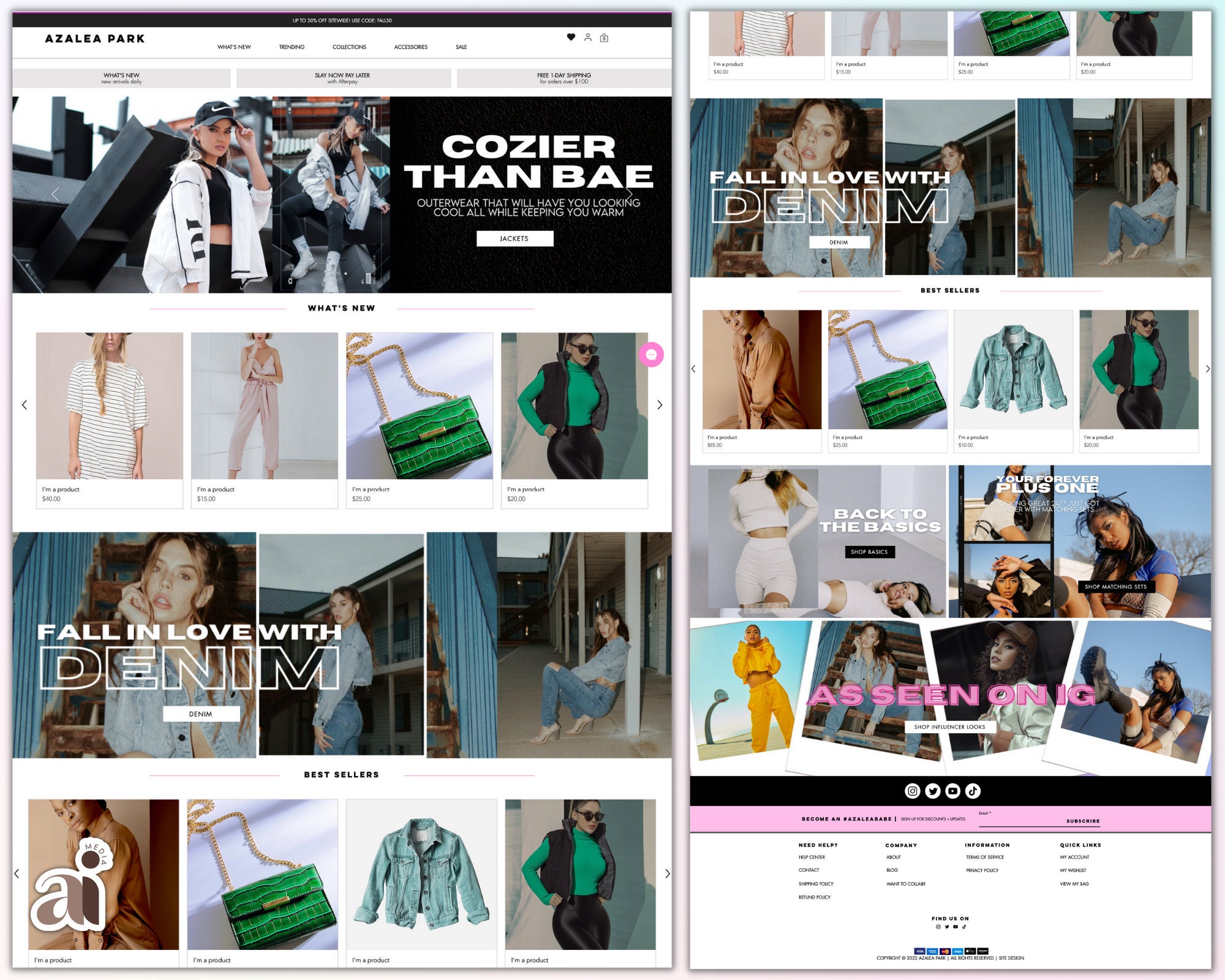 Clothing Ecommerce Wix Website Template for Small Businesses Creative ...
