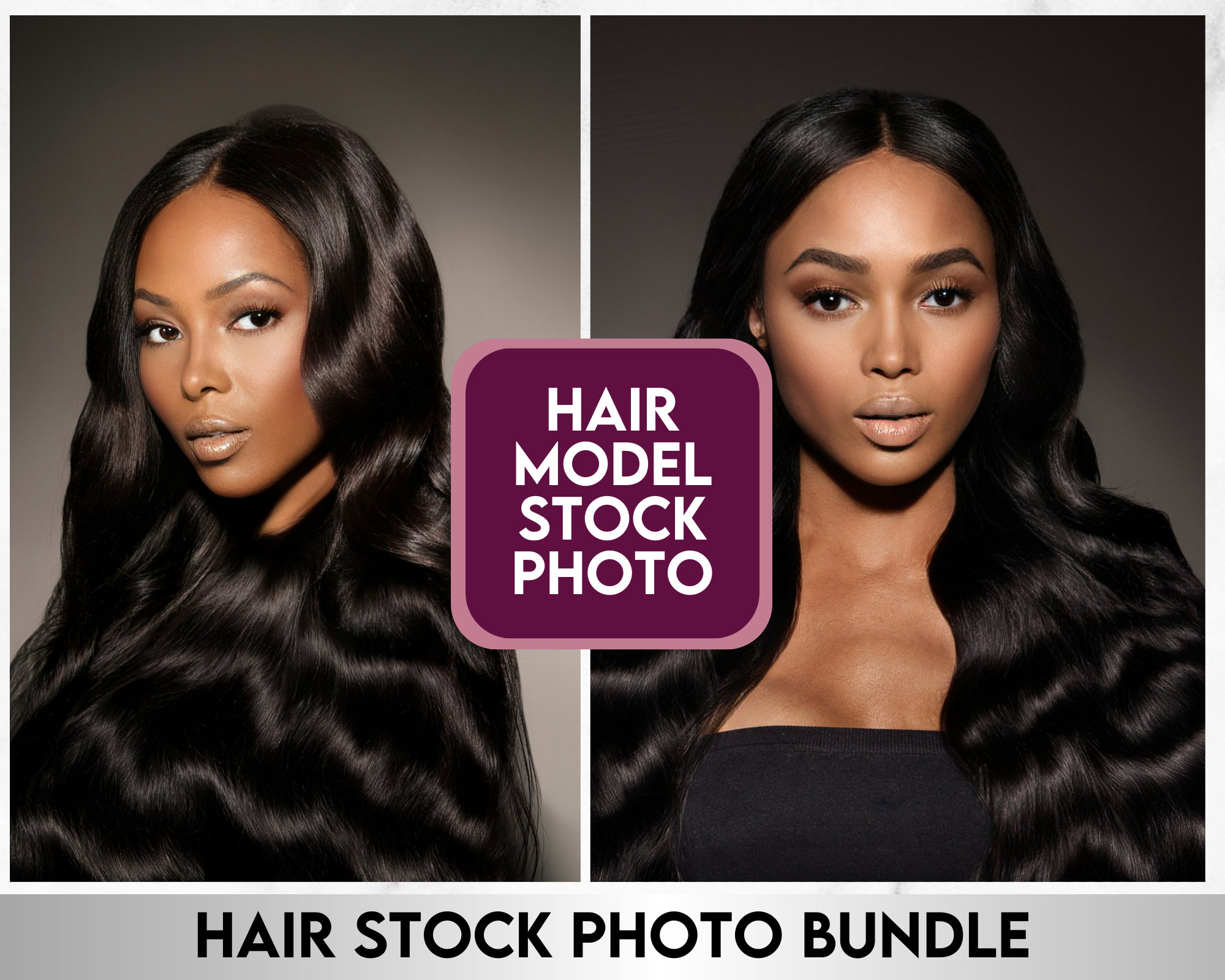 Hair Model Stock Photos | Beauty Stock Image Bundle | Black Beauty ...