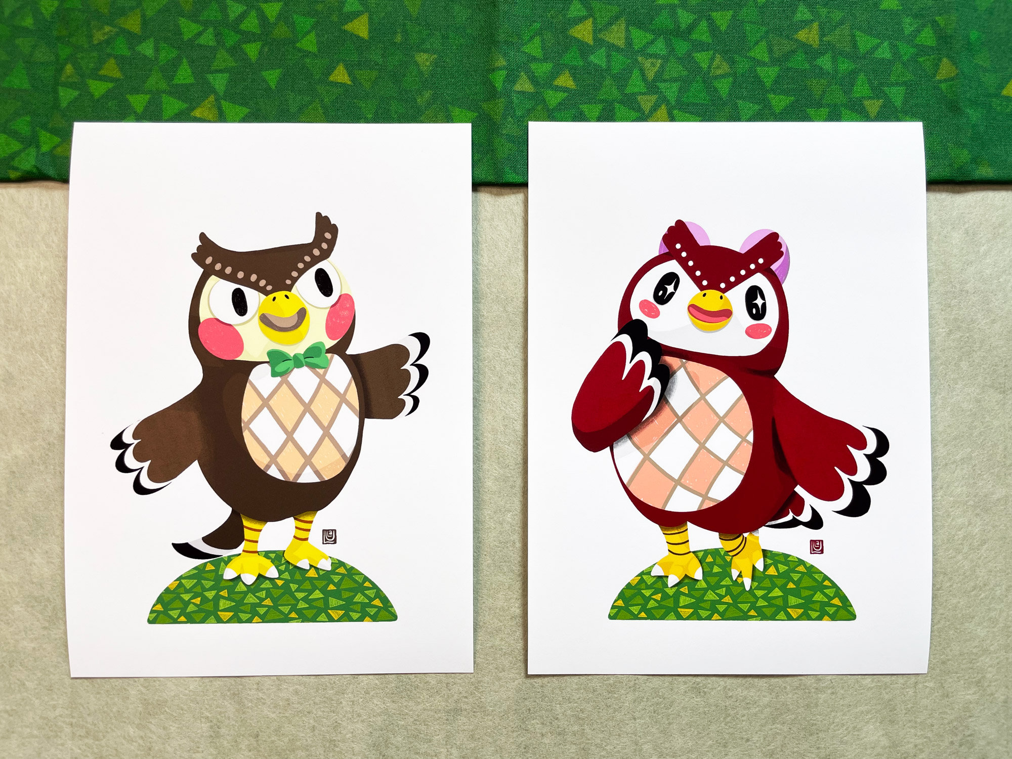 Charming Blathers & Celeste Fan Art - Animal Crossing Set - Etsy