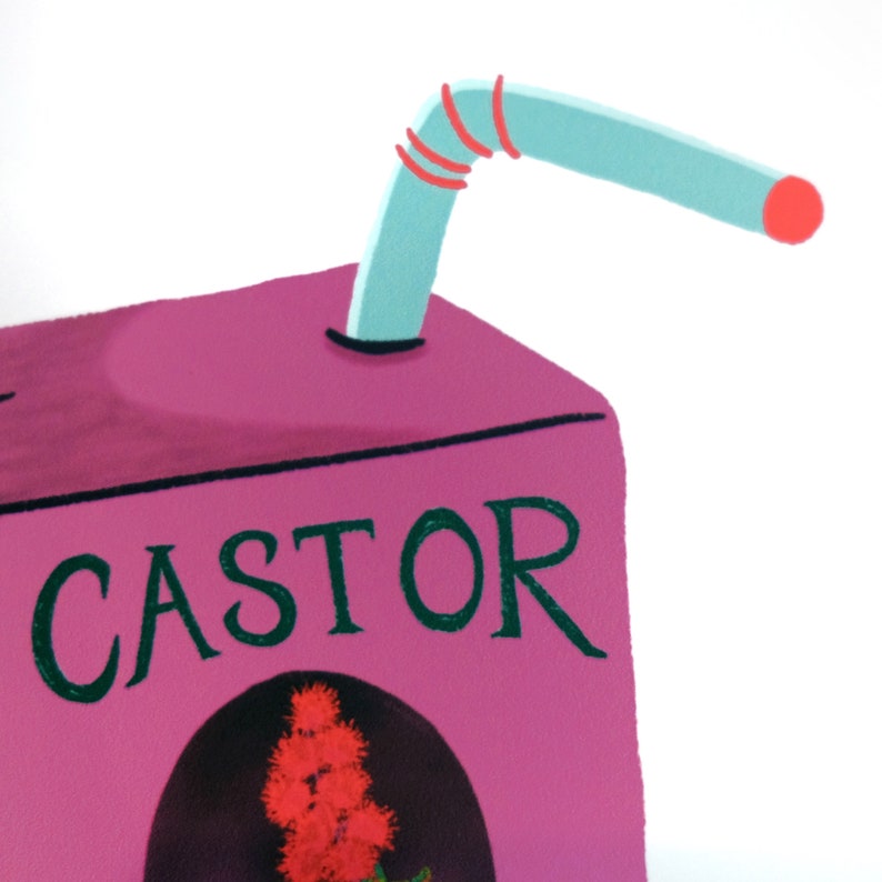 Dark and Whimsical Castor Bean Juice Print - Poison Juicebox Art - Wall ...