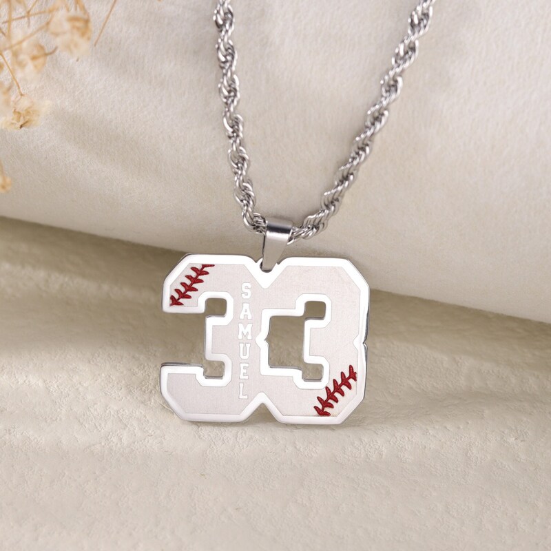 Baseball Beaded Necklace - Etsy