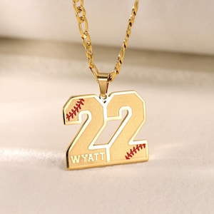 Baseball Necklace - Etsy