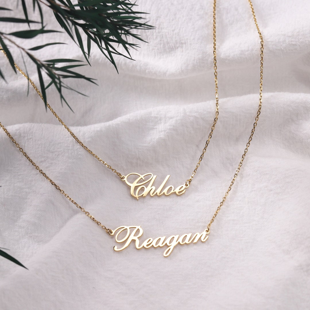 Custom Double Layer Name Necklace|personalized Two Name Necklace|children Names Necklace|dainty ...