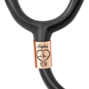 Custom Stethoscope ID Tag|stethoscope Charm With Heart|personalized ...