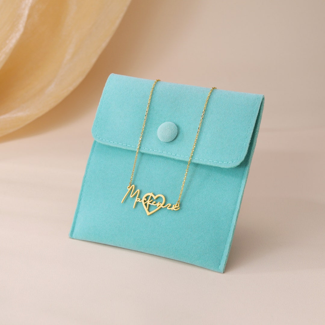 Upgraded Gift Pouch! Mint Green Pouch | Gray Velvet Pouch | Regular ...