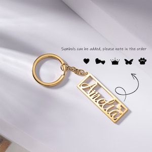 Personalized Name Keychain With Heart|custom Letter Key Chain|your Name Keyrings|name Key Chain ...