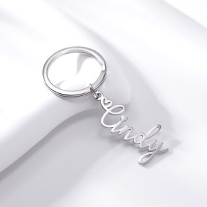 Heart Fonts Customized Keyring|personalized Name Key Chain|kids Name ...