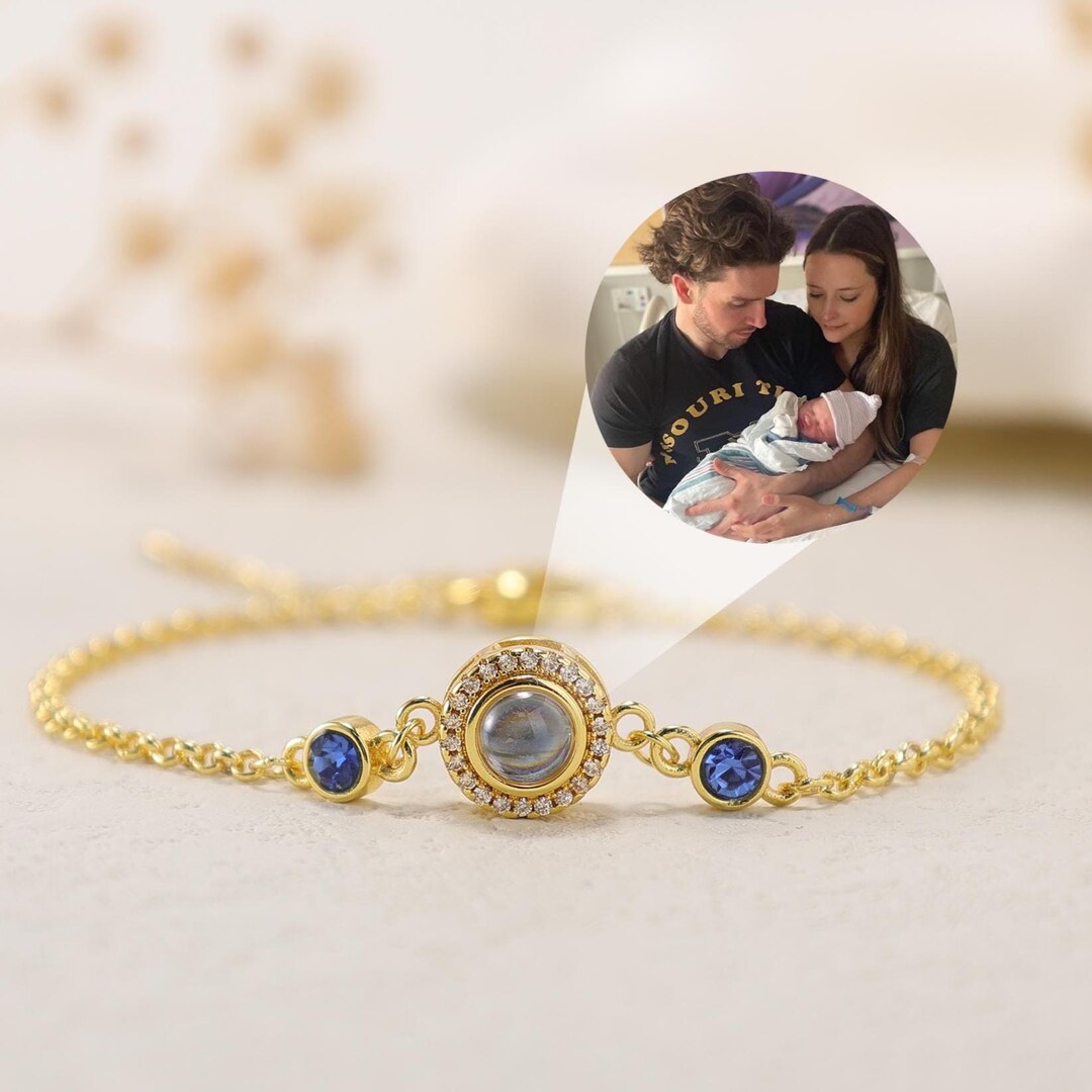 Personalised Projection Bracelet|mom Photo Bracelets|memorial Gifts for ...