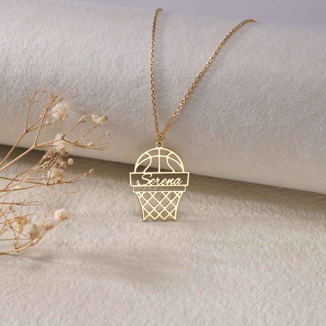 Custom Basketball Name Necklace|personalized Name Pendant Chain for ...