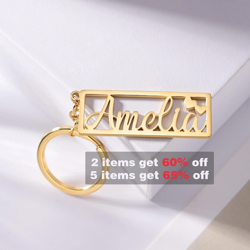 Key Chain Engraved Name - Etsy