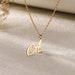 Two Letter Initial Necklace|custom Two Letter Necklace|couple Letter ...
