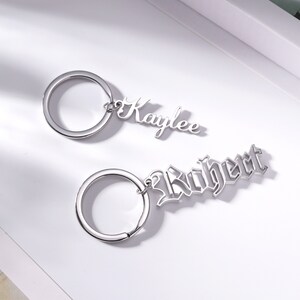 Heart Fonts Customized Keyring|personalized Name Key Chain|kids Name ...