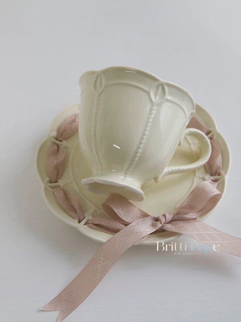 Pinki French Barocco White Embossed Hollow Ceramic Plate Set - Etsy
