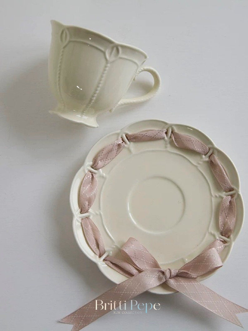 Pinki French Barocco White Embossed Hollow Ceramic Plate Set - Etsy