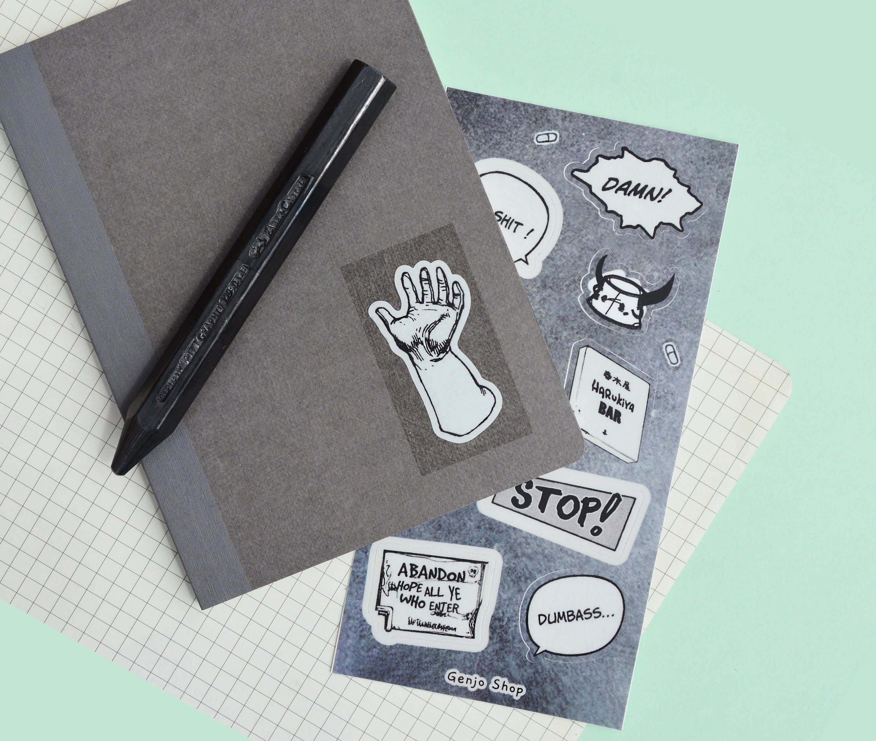 Manga Sticker Sheet Anime Sticker Sheet - Etsy