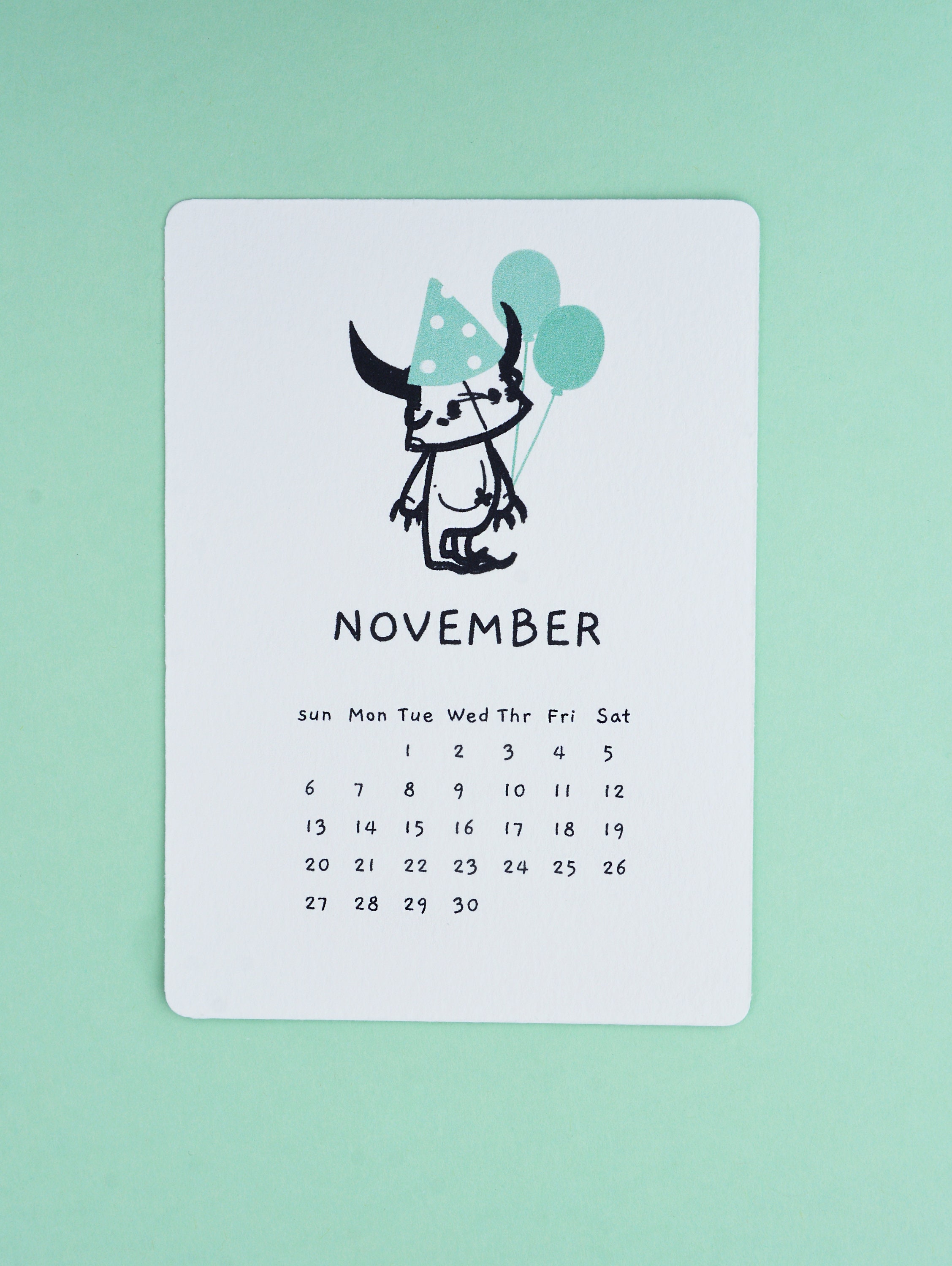 Genjo Desktop Calendar 2022 6 Month (july-dec) - Wooden Stand - Etsy