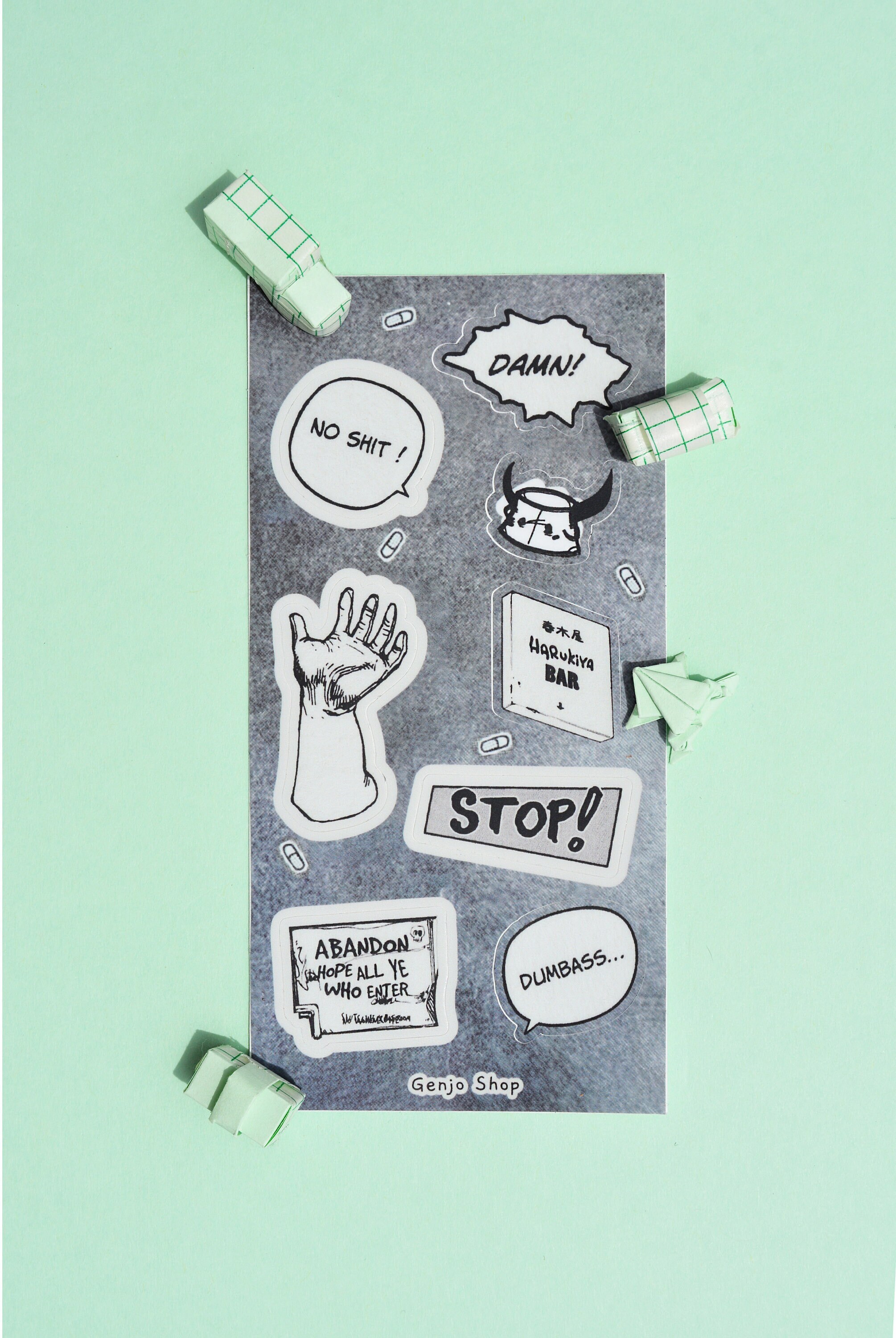 Manga Sticker Sheet Anime Sticker Sheet - Etsy