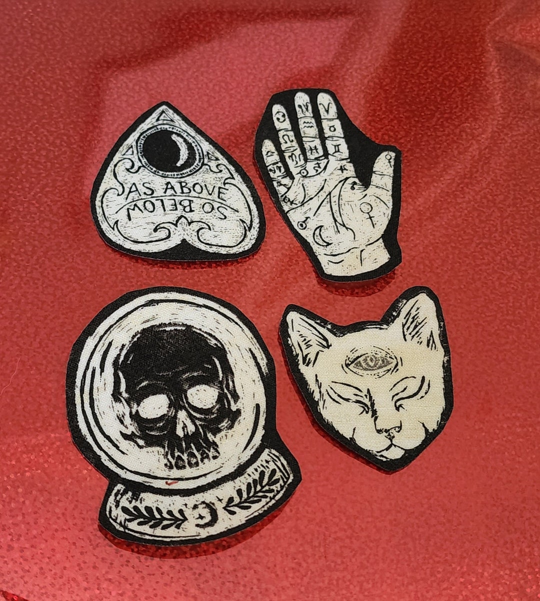 Spooky Occult Iron on Patches. - Etsy