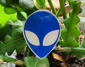 Alien Head Vinyl Decal Sticker - Etsy