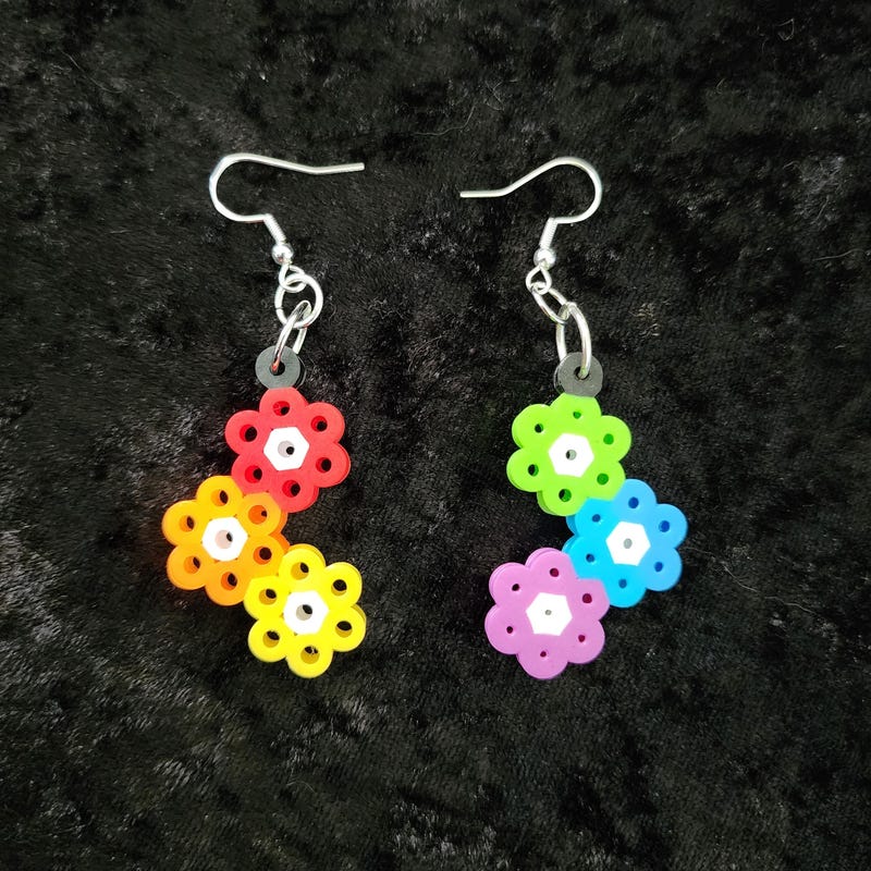 Perler Bead Earrings - Etsy