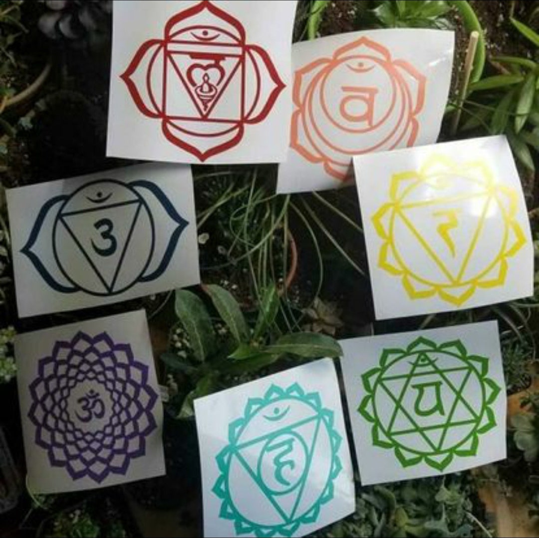 2x2 in Chakra Decal Pack, All 7. Made With Removable Vinyl. - Etsy