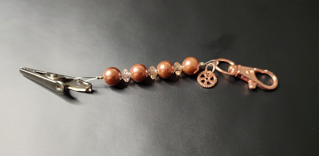 Steam Punk Gear Rose Gold Atm Card Clip Keychain - Etsy