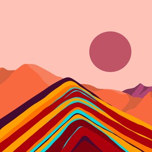 Gallery Wall Prints, Set of Vivid Prints, Colorful Wall Art, Abstract ...