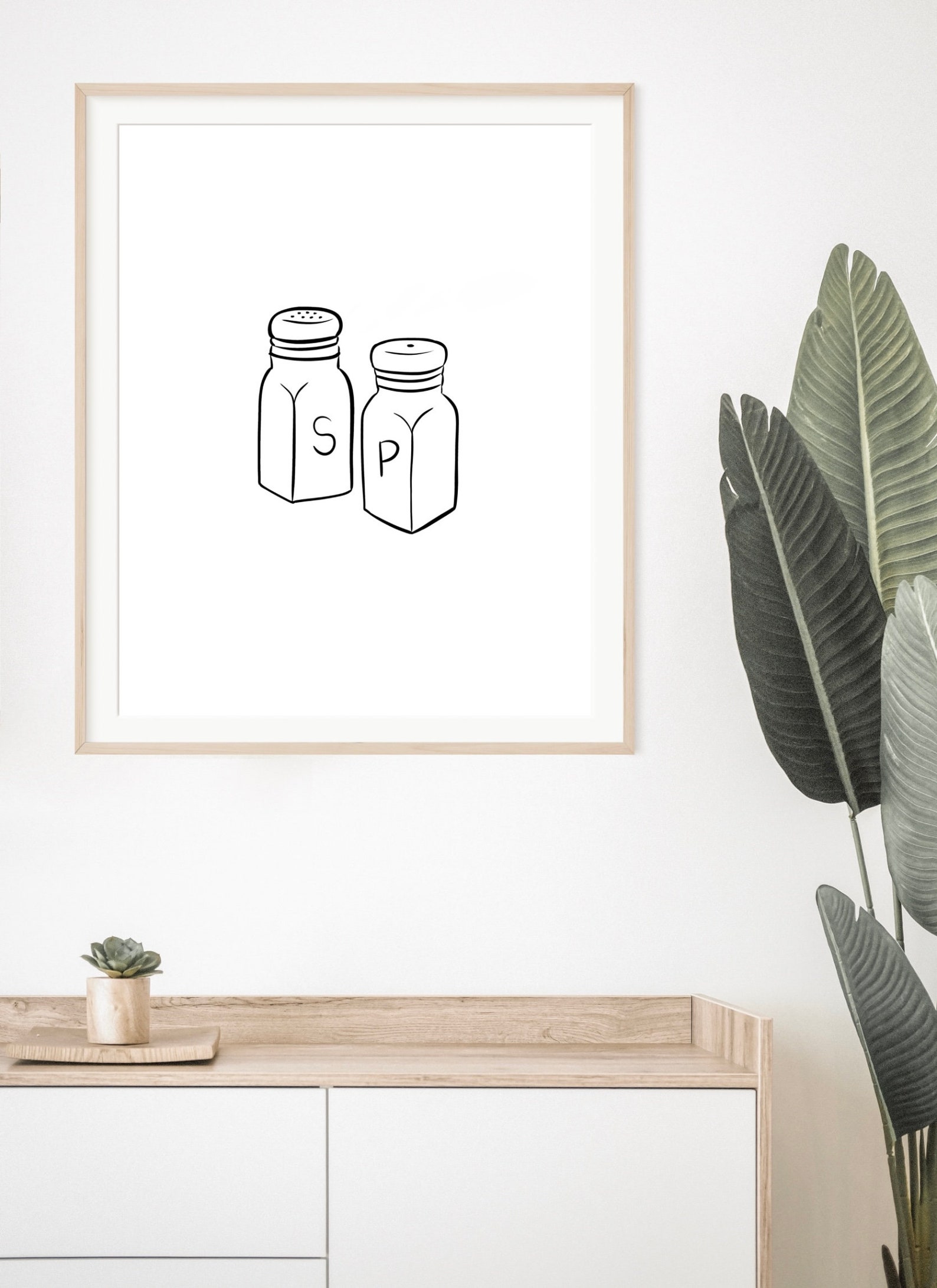 3 Piece Art Prints, Printable Wall Art, Kitchen Art Simple, Line Art ...