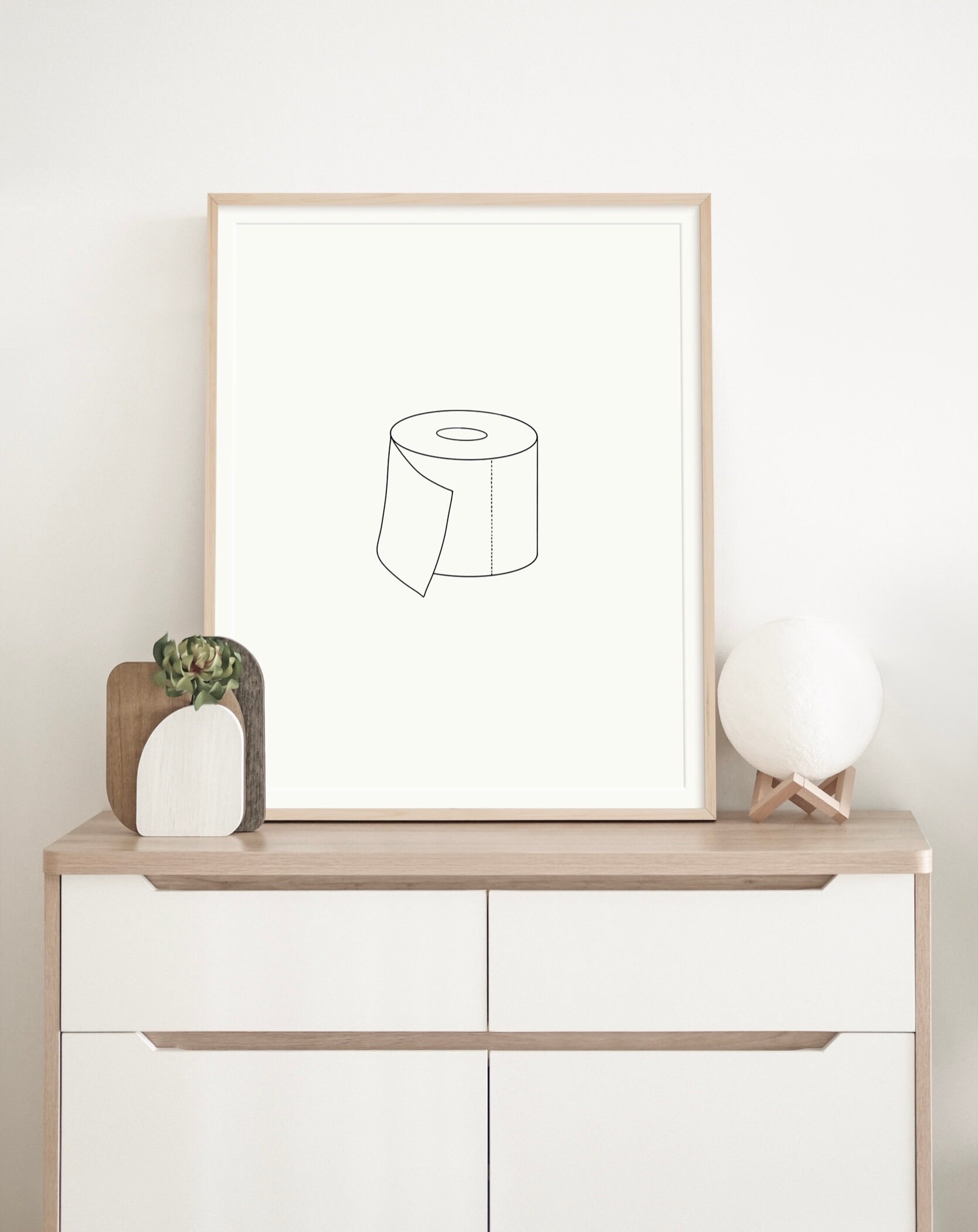 Set of 3 Wall Art Bathroom Art Bathroom Decor Line Art - Etsy