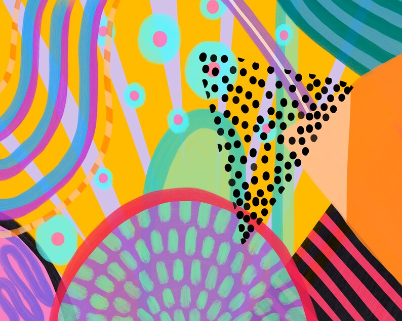 Gallery Wall Prints Set of Vivid Prints Colorful Wall Art - Etsy